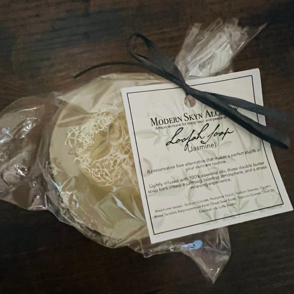 Modern Skyn Alchemy | Skincare | Jasmine Loofah Soap Bar | Poshmark